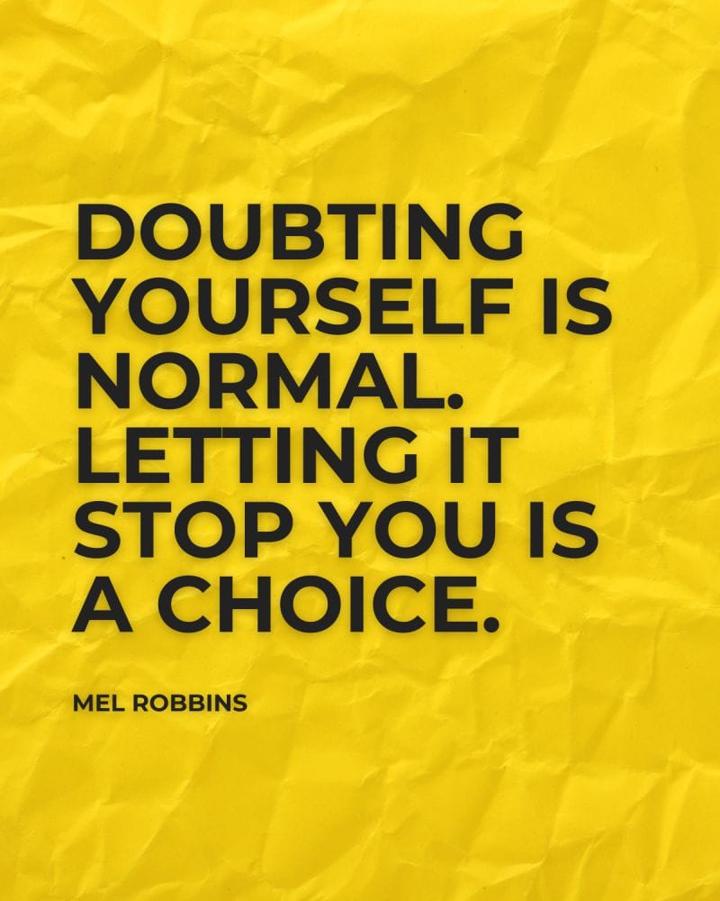 Reflection Friday: Doubting Yourself?